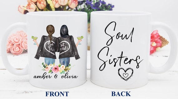 Custom Soul Sisters Mug Soul Sister Cup Best Friend Mug | Etsy