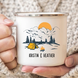 Hiking Camp Mug, Hiker Mug, Camp Mug, Camping Mug, Hiker Gift, Campfire ...