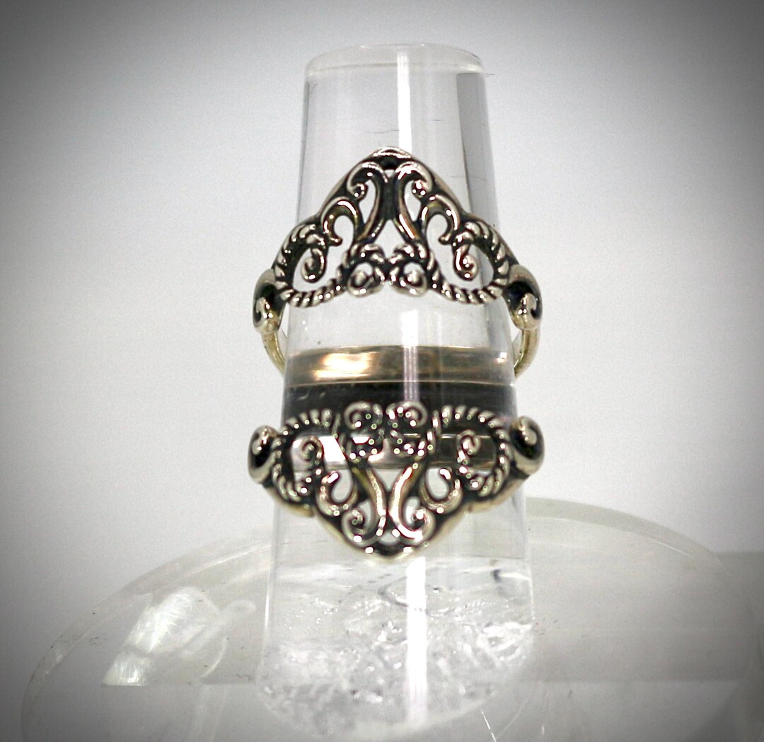 Carolyn Pollack RELIOS Ring Surround Guard Sterling Silver Size 6 - Etsy