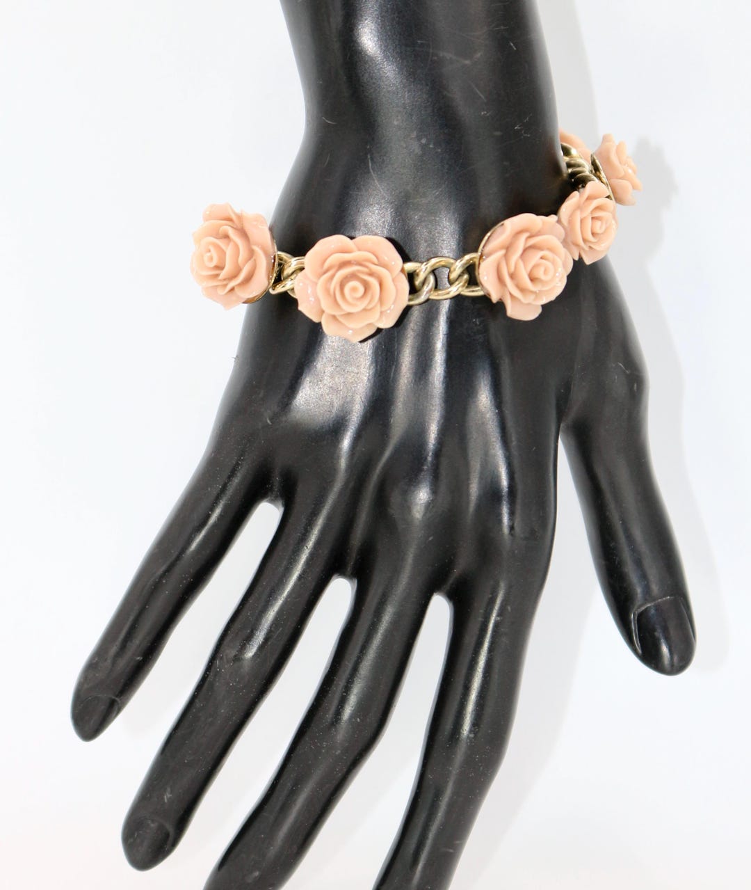 BIJOU BRIGITTE Vintage Rose Flower Bracelet - Etsy