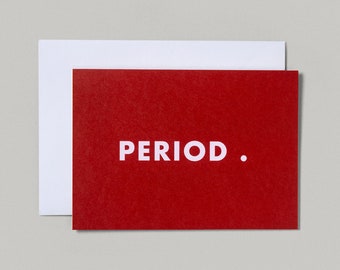 First Period Card | Etsy