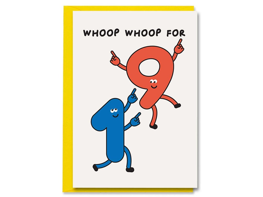 Whoop Whoop 19th Birthday Card, Happy Age 19 Card - Etsy