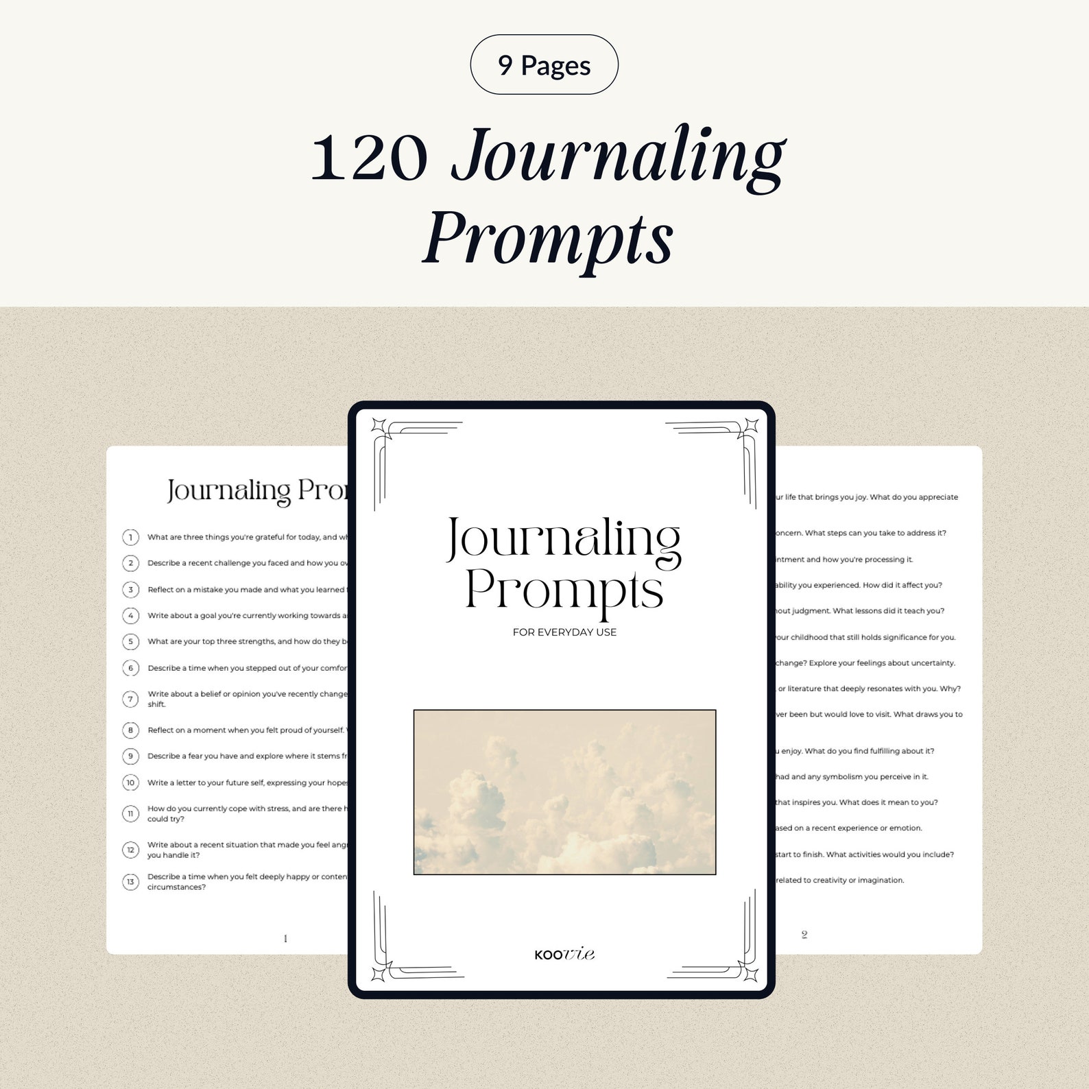 Daily Prompts, Printable Journal, Self-discovery, Daily Inspiration ...