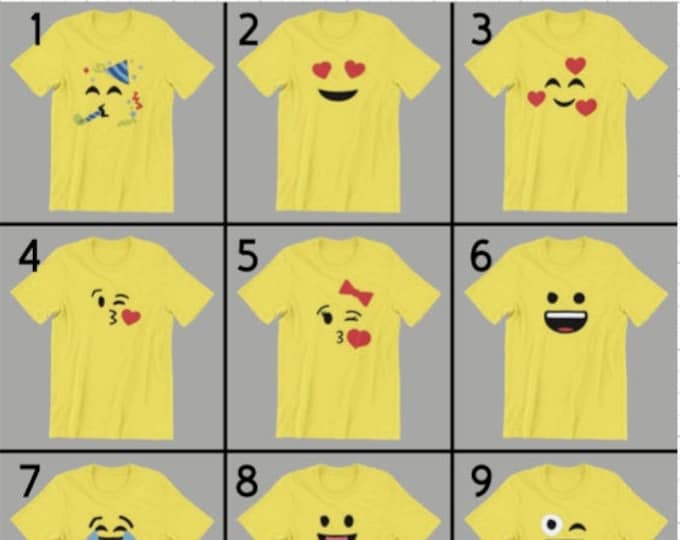 Emoji Shirt - Emoji Birthday T-shirts - Smiley Face - Emoji Halloween ...