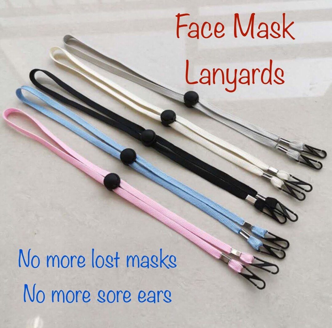 Mask Lanyard, Face Mask Lanyard With Adjustable Straps | for Kids and ...