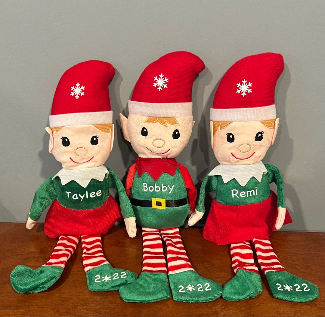 Personalized Christmas Elf Plush Christmas Gift Custom - Etsy