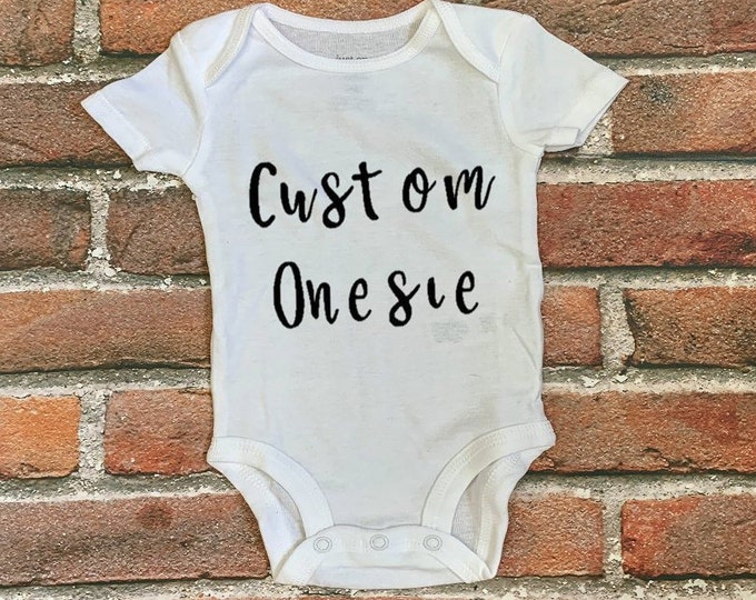 Custom Baby Bodysuit - Personalized Baby Body Suit - Customized Baby ...