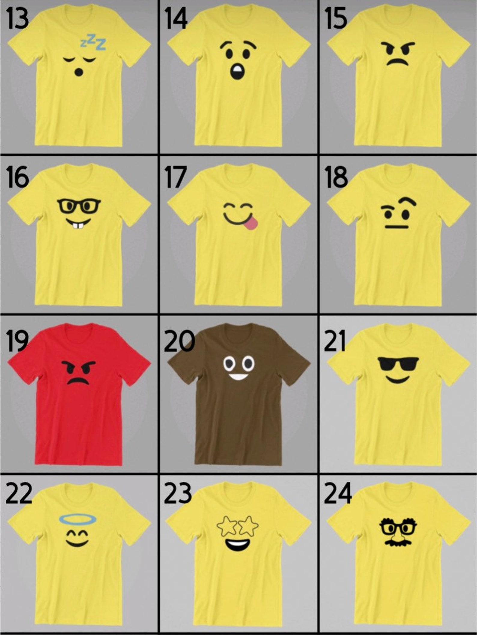 Emoji Shirt Emoji Birthday T-shirts Smiley Face Emoji - Etsy
