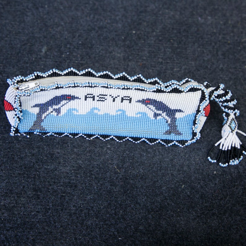 Beaded Coin Purse Made by Prisoners , Beadwork Coin Purse, Embroidery ...