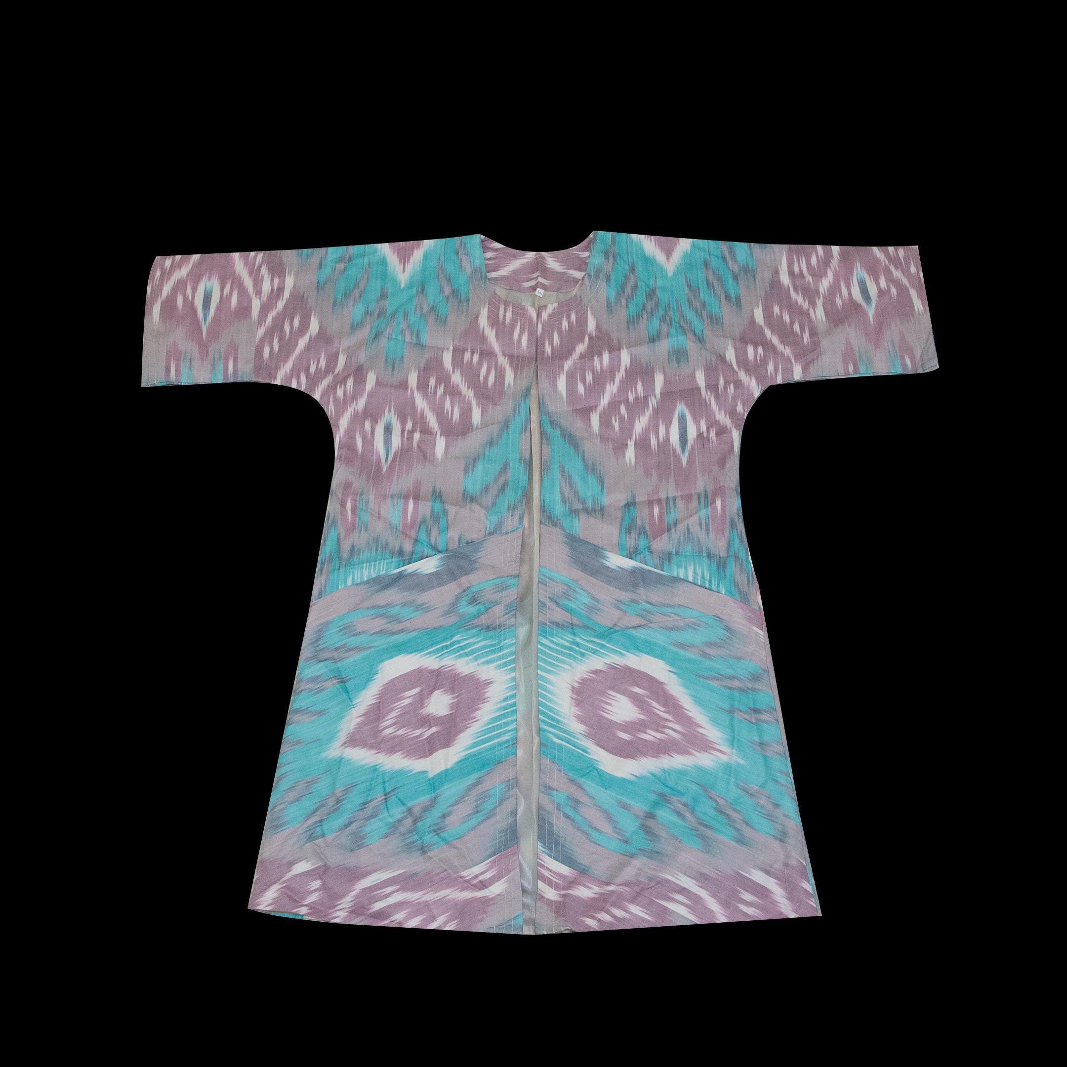 Ikat Pattern Ottoman Kaftan: Vintage Style Dress Fabric - Etsy