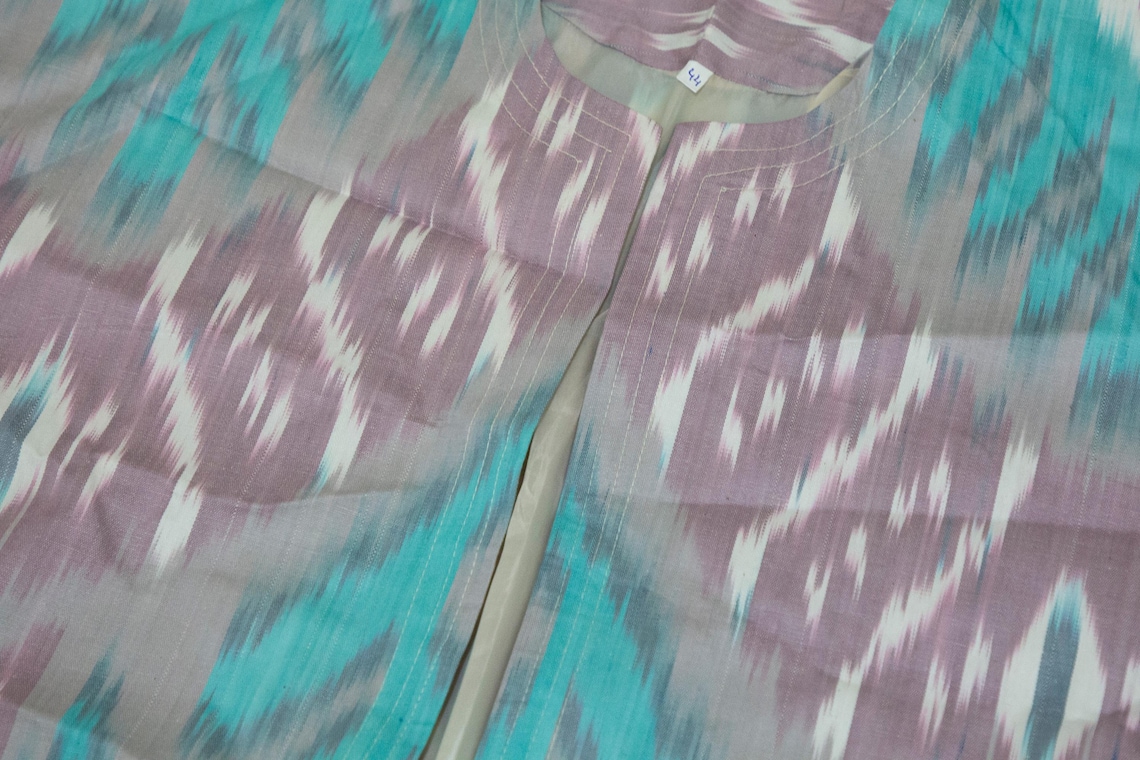 Ikat Pattern Ottoman Kaftan: Vintage Style Dress Fabric - Etsy
