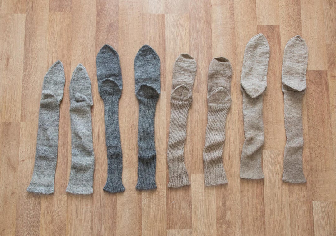 Family Vintage Socks, Mohair Hand Knotted Socks, Patik, Ottoman Textile ...