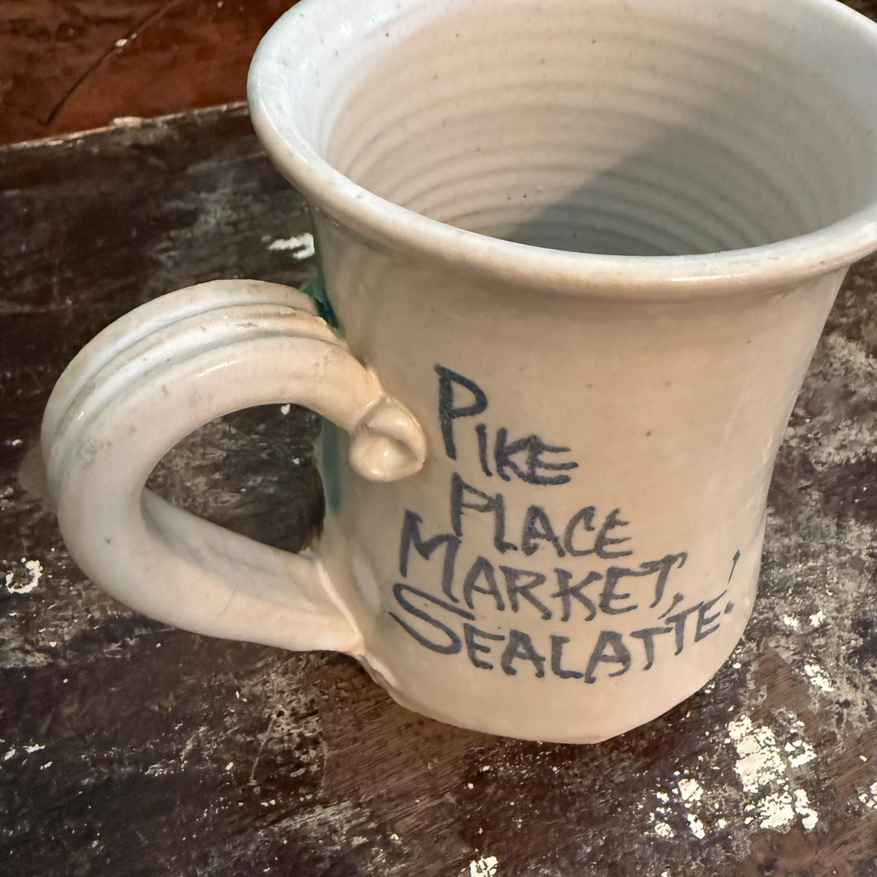 Vintage Art Pottery Pike Placemarket Seattle | Cat Coffee Mug - Etsy