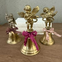 Brass Bell With Angel - Etsy