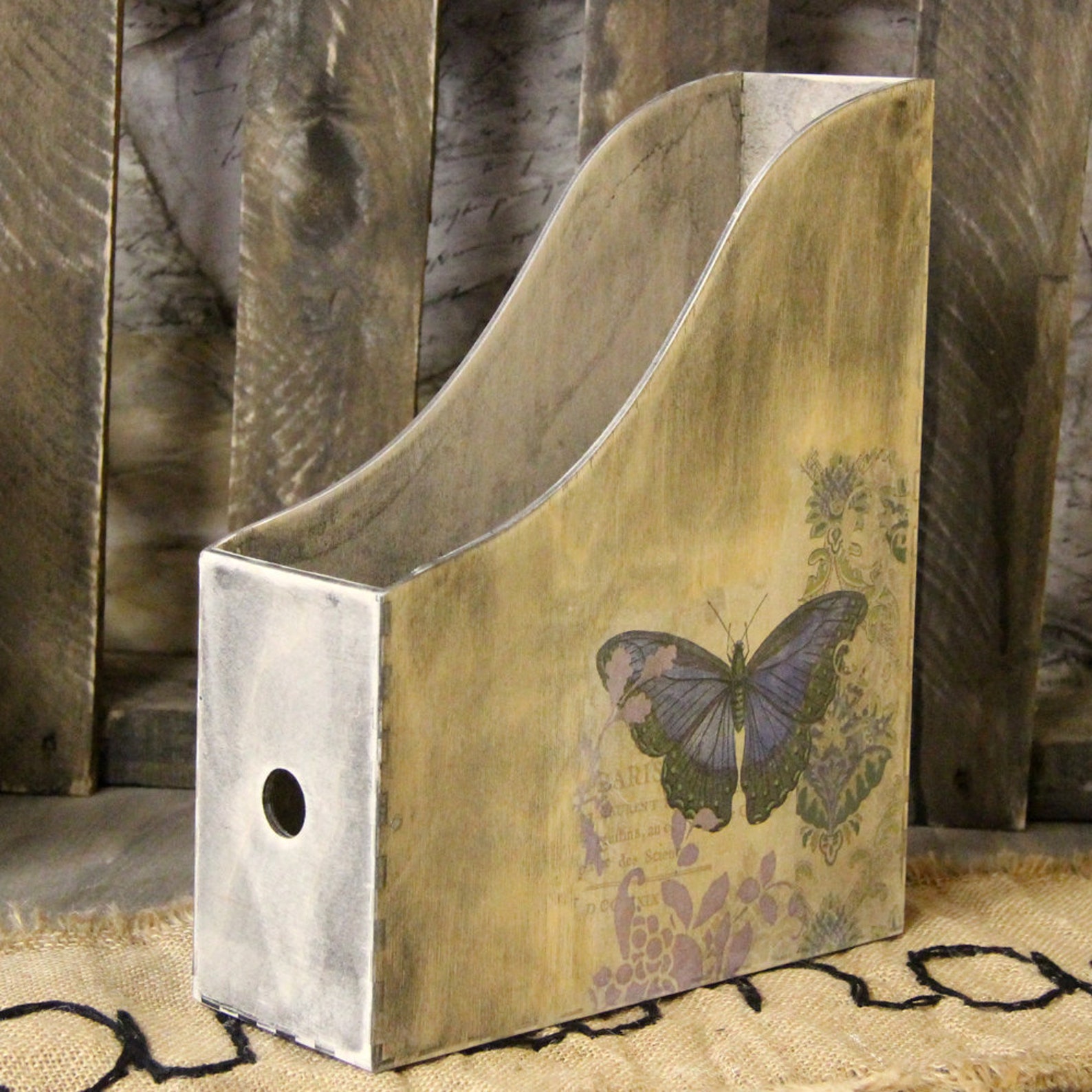 Vintage Wooden Standing Folder | Etsy