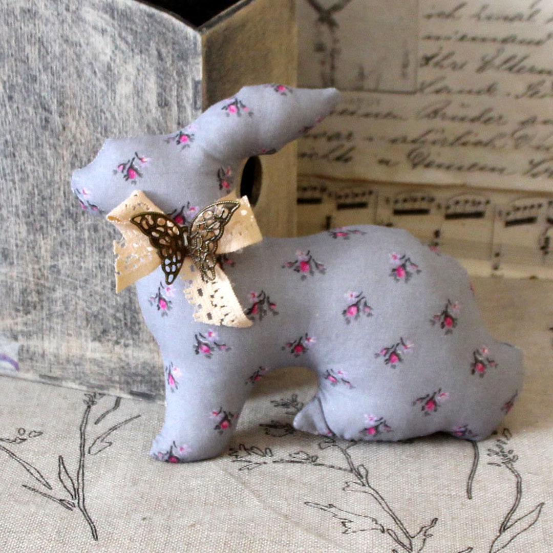 Vintage Fabric Rabbit Tilda Style 17 Cm - Etsy