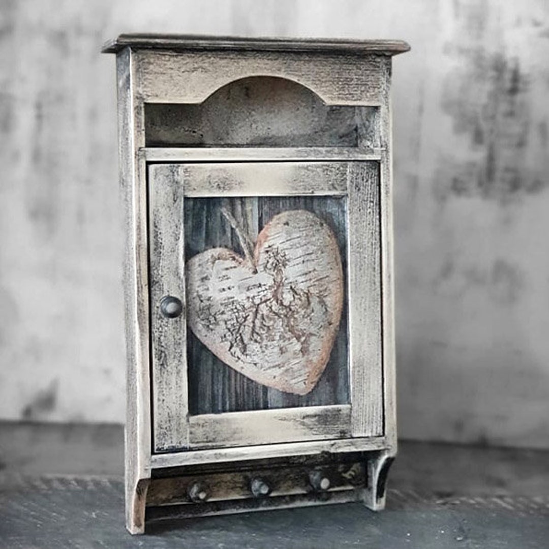 Vintage Key Box With 6 Hooks - Etsy