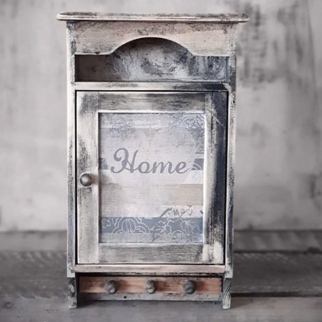 Vintage Key Box With 6 Hooks - Etsy