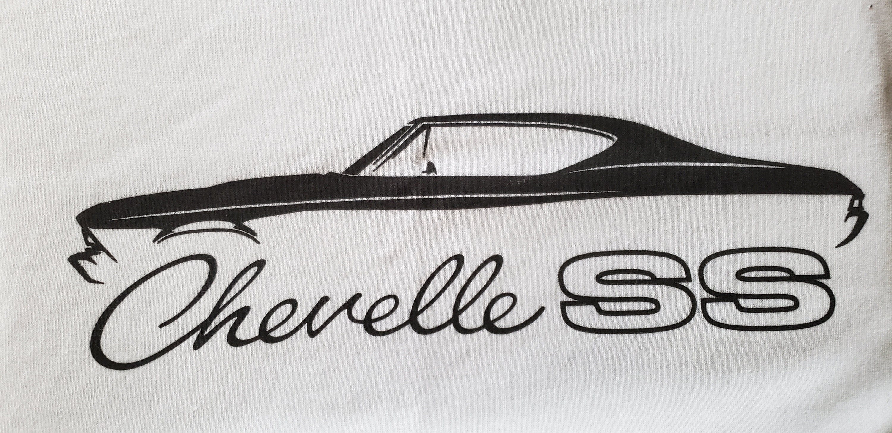 Chevelle white tshirt black outline size XL Design NEW | Etsy