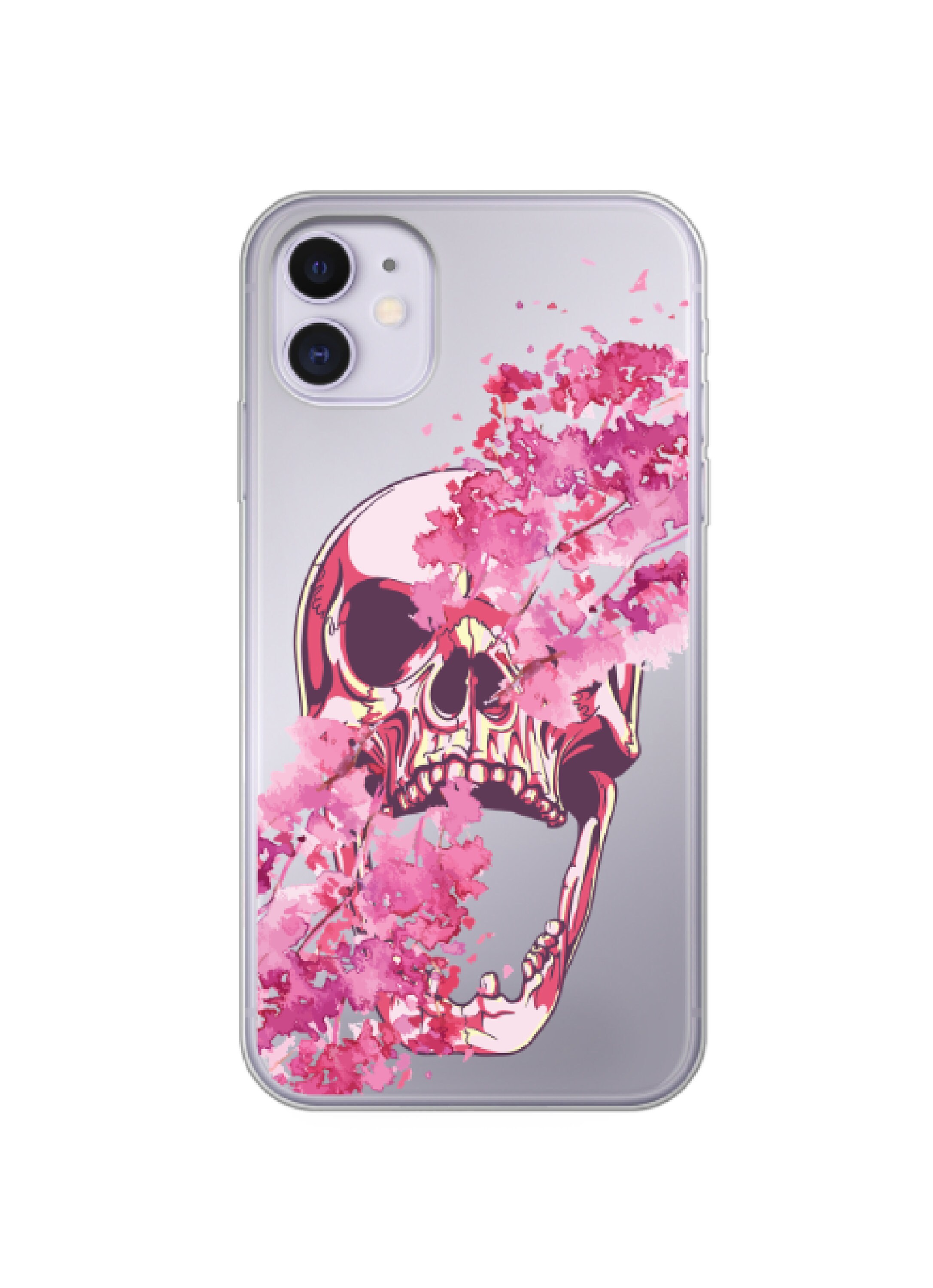 Skull Phone Case voor iPhone Silicone Cover TPU Hybrid Tough | Etsy