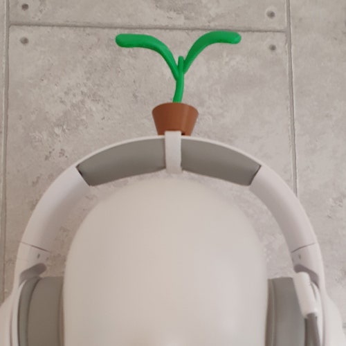 Sunflower With Pot for Headphones / Headset for Streaming - Etsy
