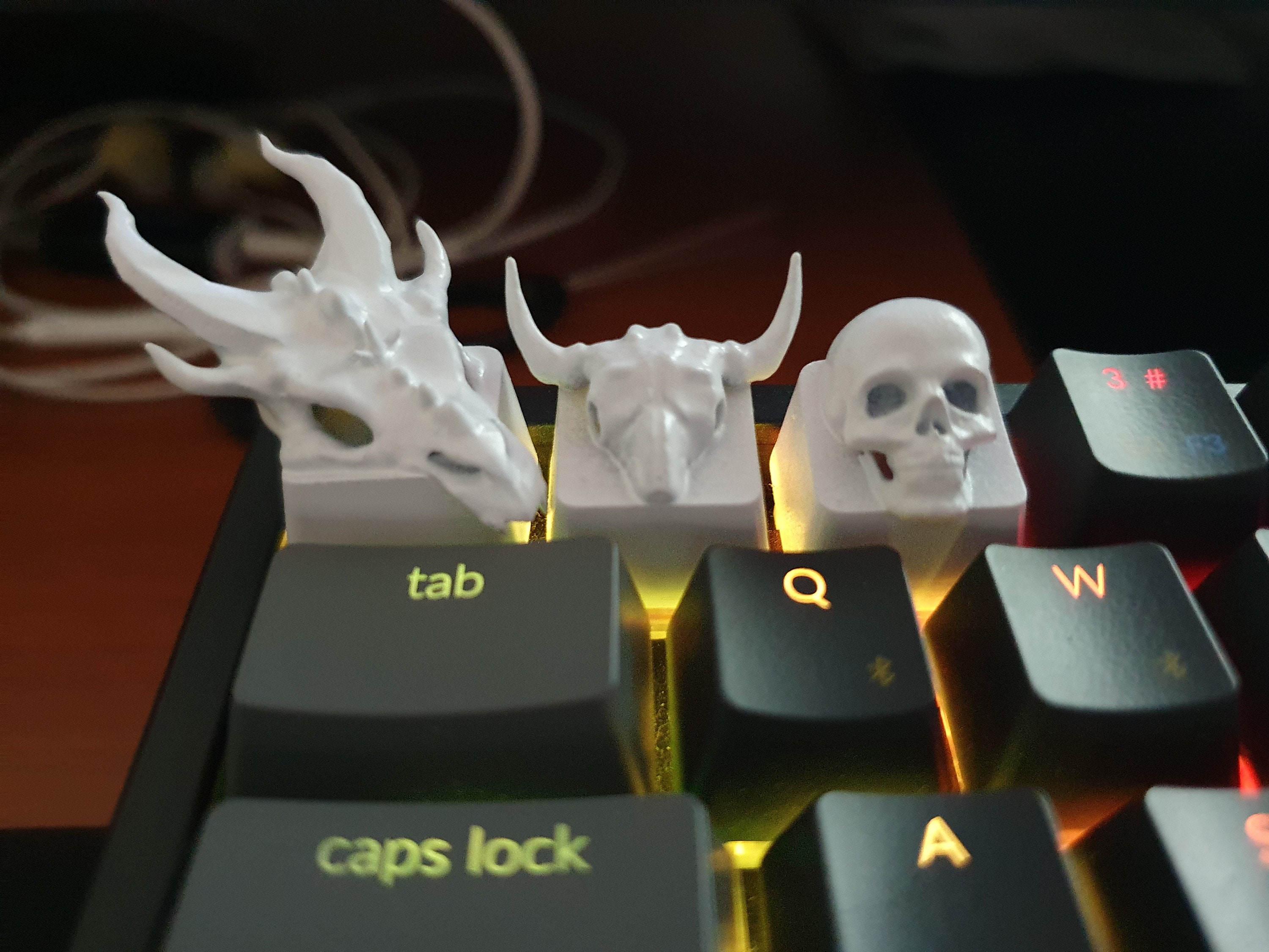 Skull Artisan Keycaps 3D Printed - Etsy UK