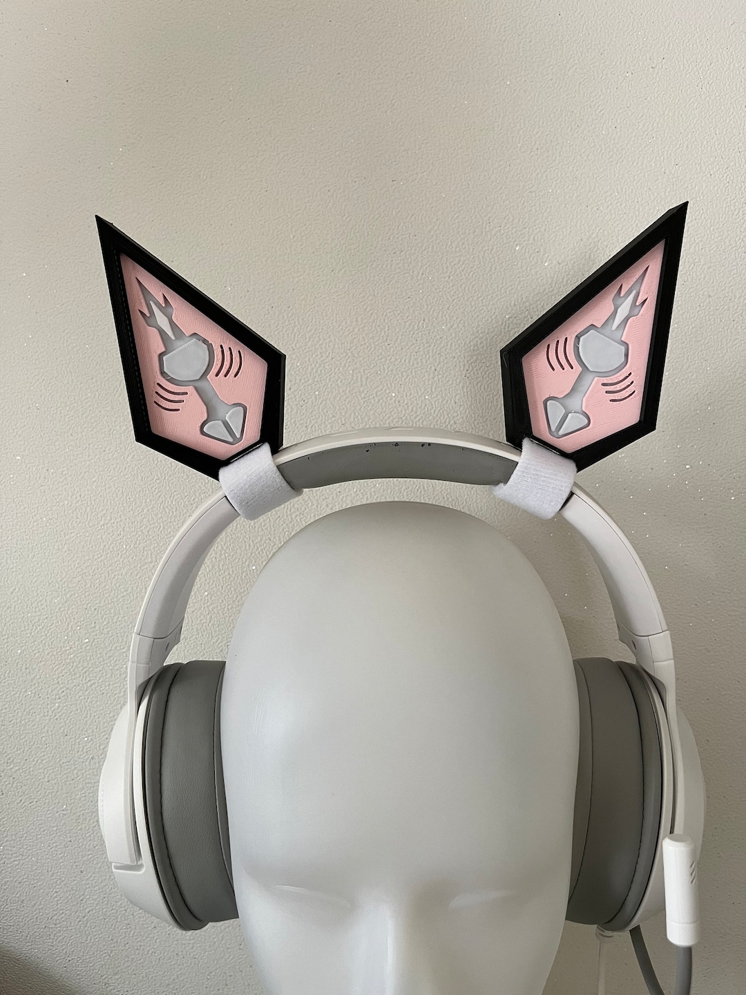 Leaf Futuristic Mecha Ears for Headphones / Headset for Streaming Anime ...
