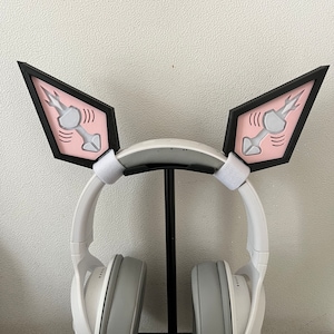 Leaf Futuristic Mecha Ears for Headphones / Headset for Streaming Anime ...