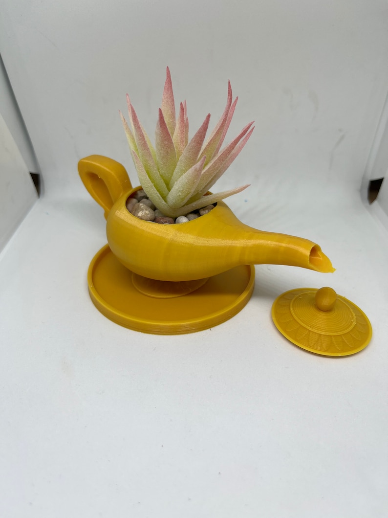 Genie Lamp Pot Planter for Office Desk Decor - Etsy