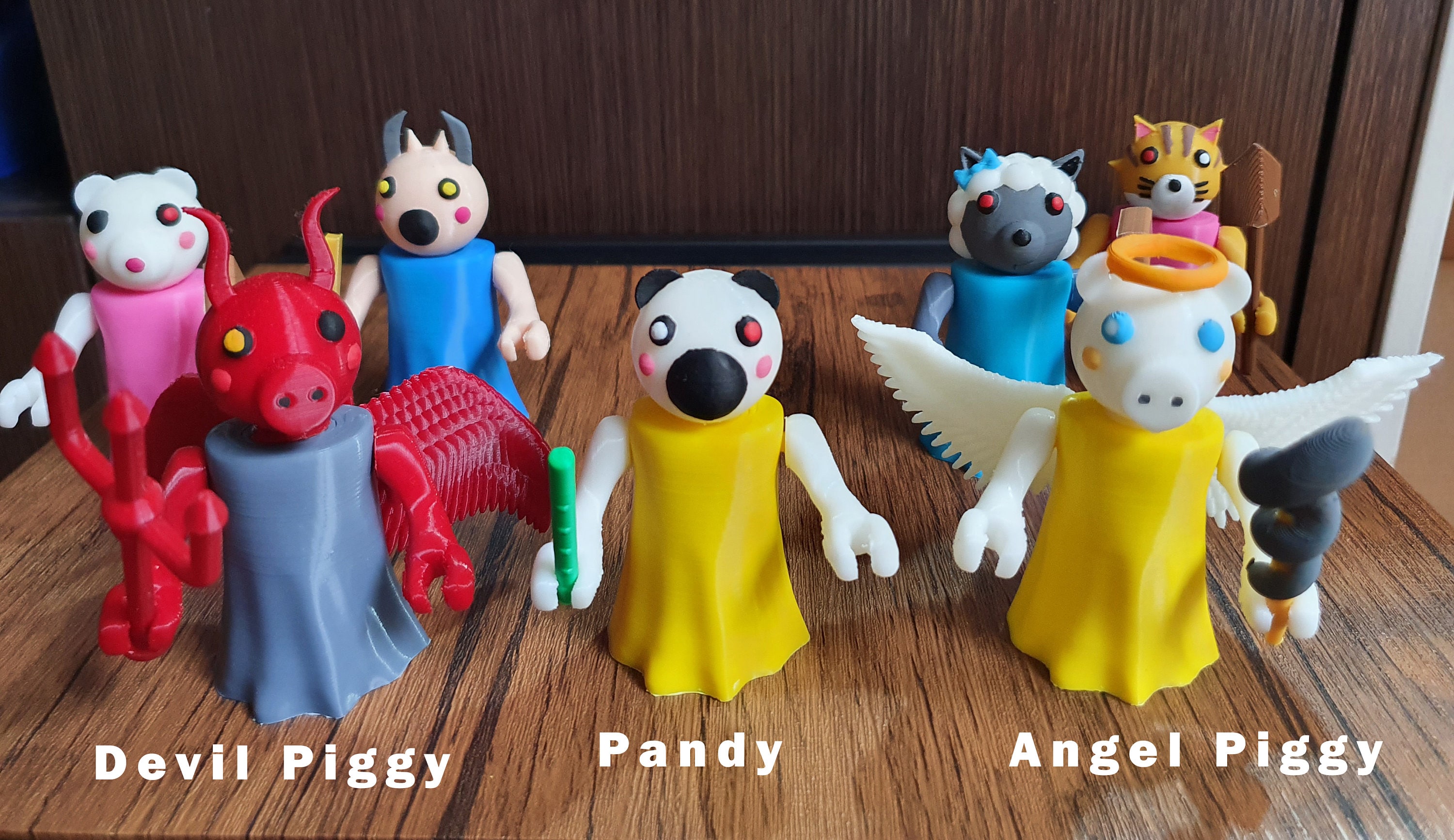 Angel Piggy Devil Piggy Sheppy Teacher Pandy Kitty - Etsy UK