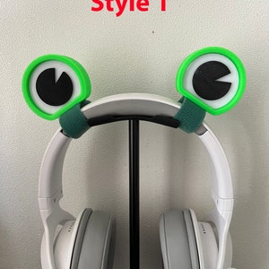 Flat Frog Eyes for Headphones / Headset for Game Fun Streaming Anime ...