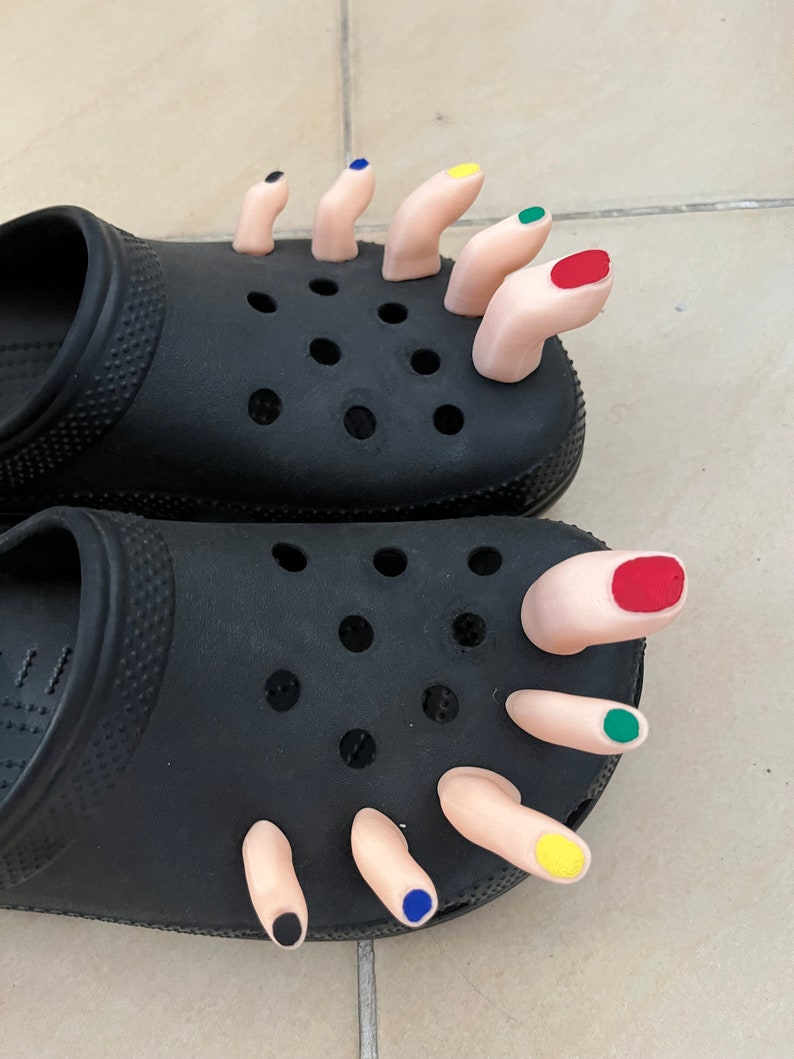 Bend Toes Charm 3d Printed for Croc With Many Color Selection - Etsy