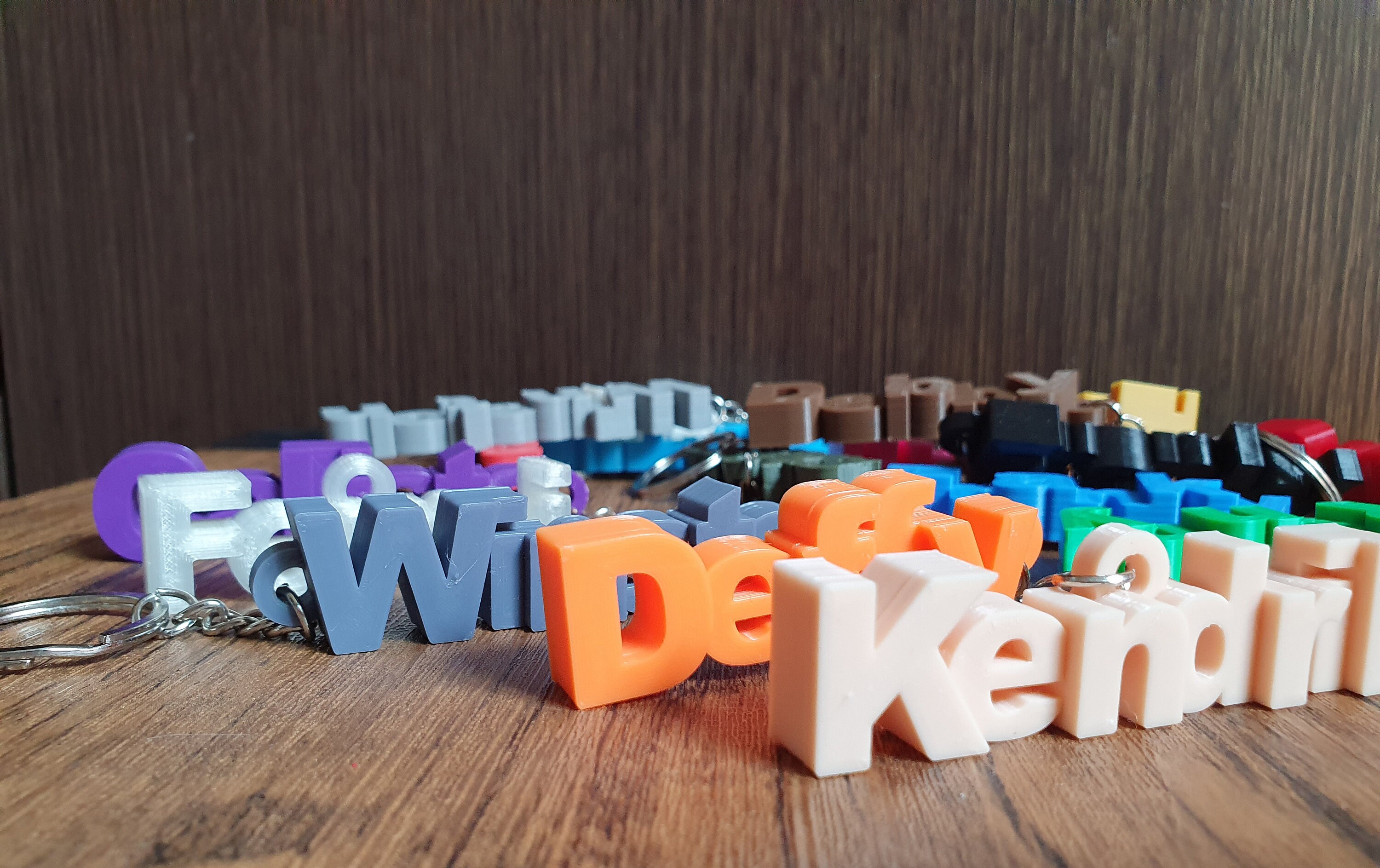 Unique Personalized Keyring 3D Printed Custom Name and - Etsy