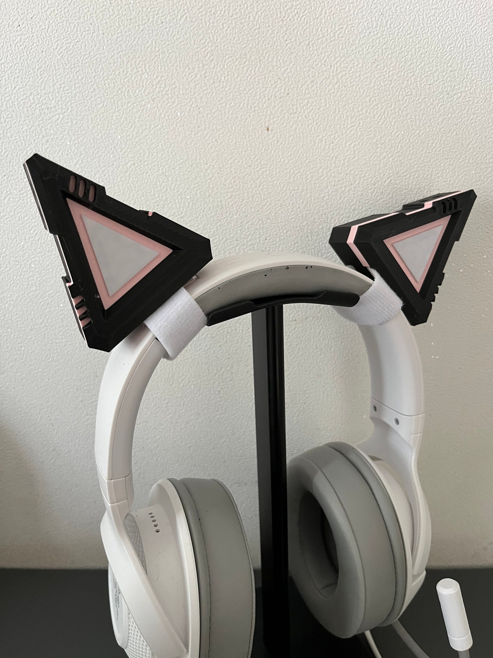 Cat Futuristic Mecha Ears for Headphones / Headset for Streaming Anime ...