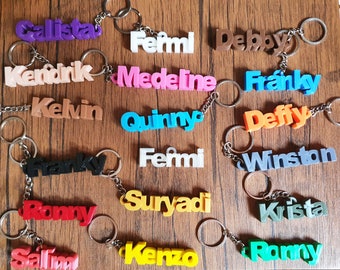 3d Printed Name Keychain - Etsy