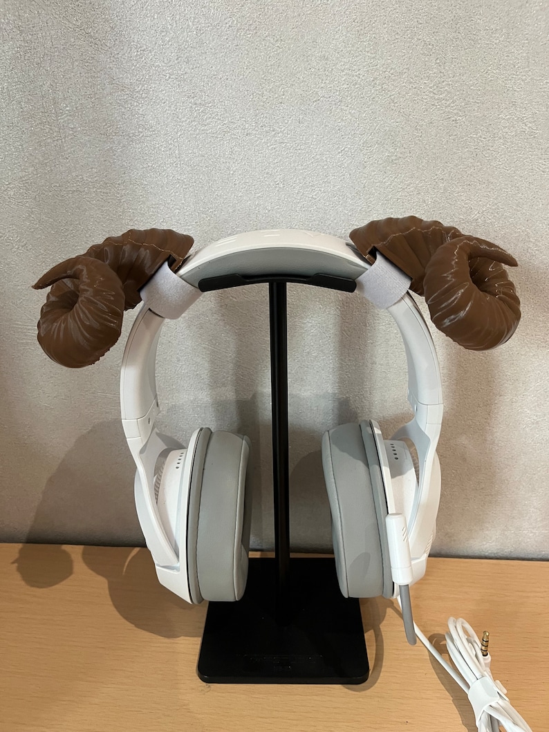 Ram Horn for Headphones / Headset for Game Fun Streaming Anime Cosplay ...