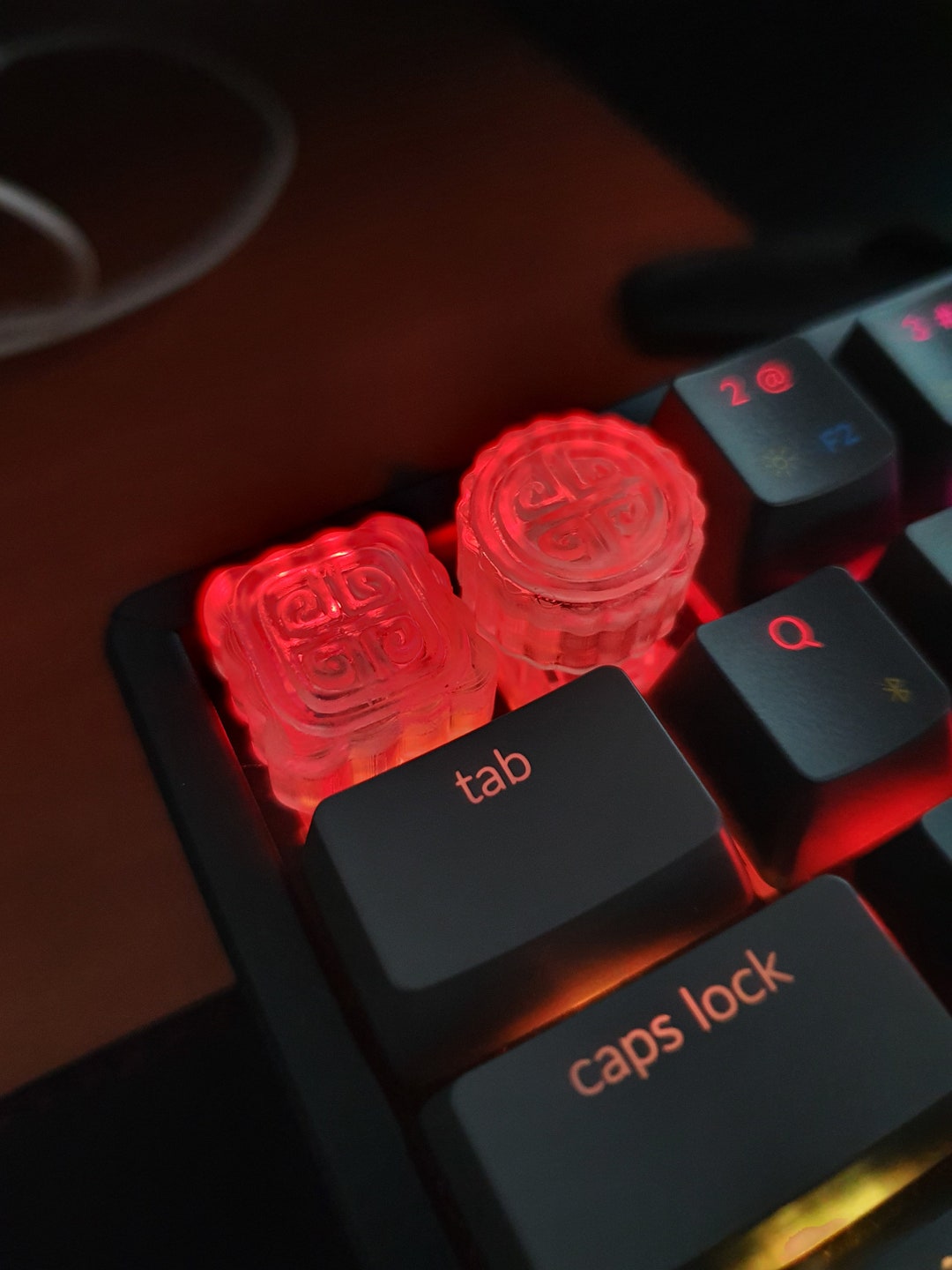 Clear Mooncake Artisan Keycaps 3D Printed - Etsy