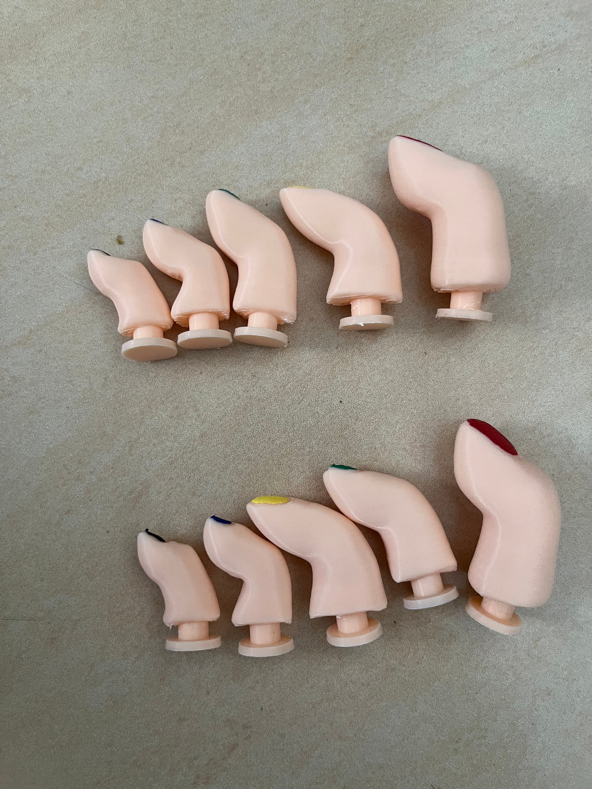 Bend Toes Charm 3d Printed for Croc With Many Color Selection - Etsy