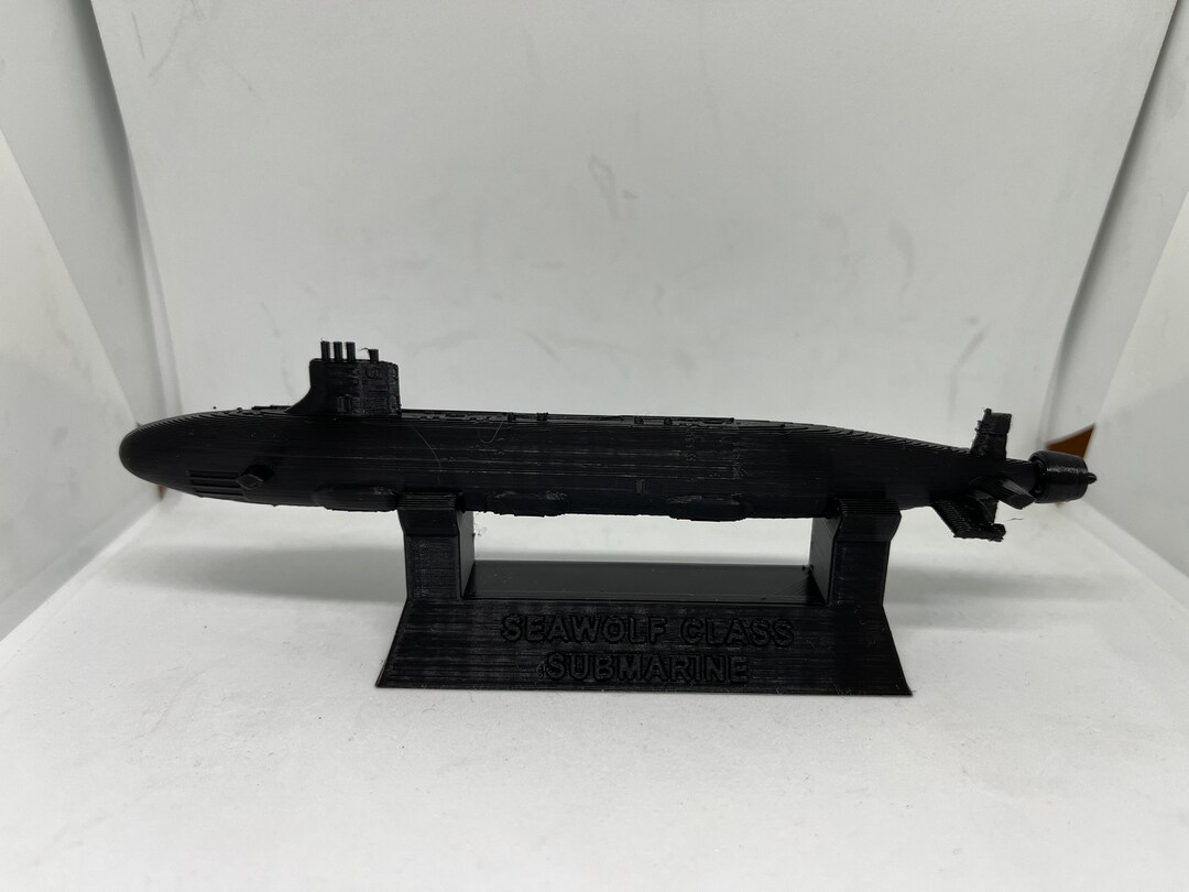 Seawolf-class Submarine, Scale 750, United States Navy, 3D Printed ...