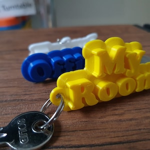 Unique Personalized Keyring Style 2 3D Printed, Custom Name and ...