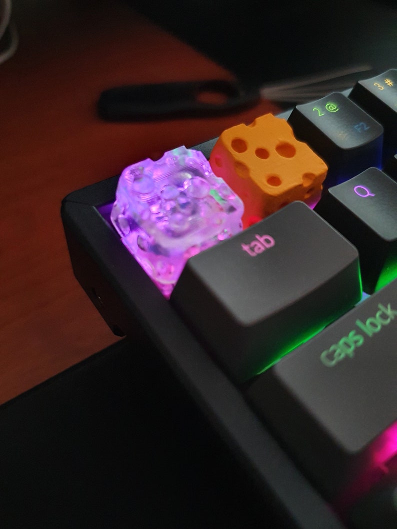 Cheese Mechanical Keycaps 3D Printed | Etsy
