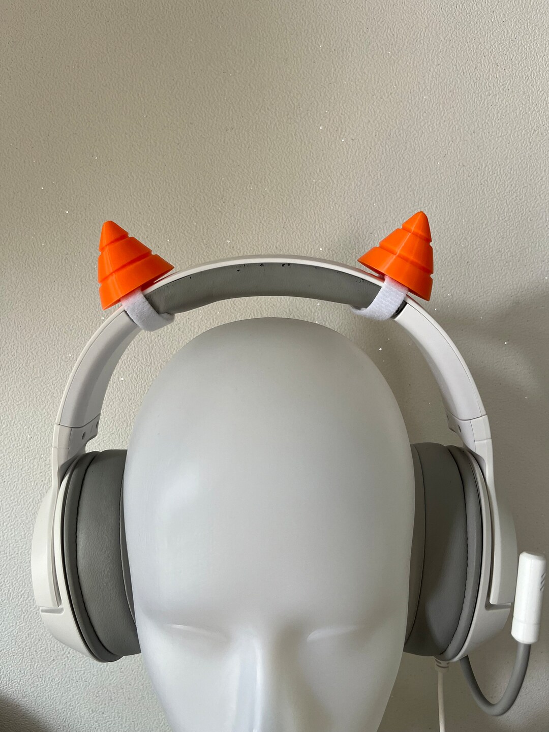 Small Demon Horns for Headphones / Headset for Streaming Anime Cosplay ...