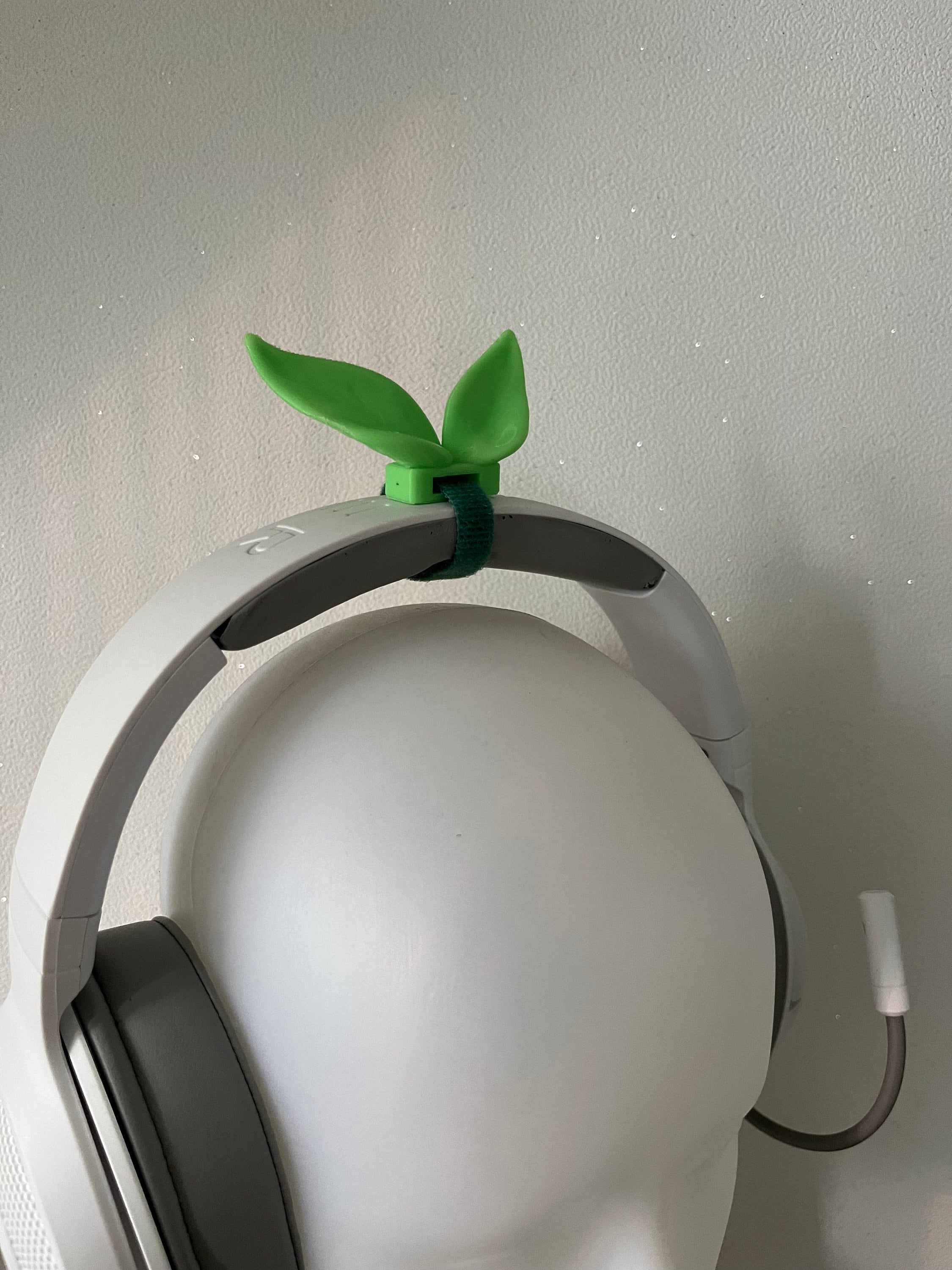 Small Leaf / Sprout for Headphones / Headset for Streaming Anime ...