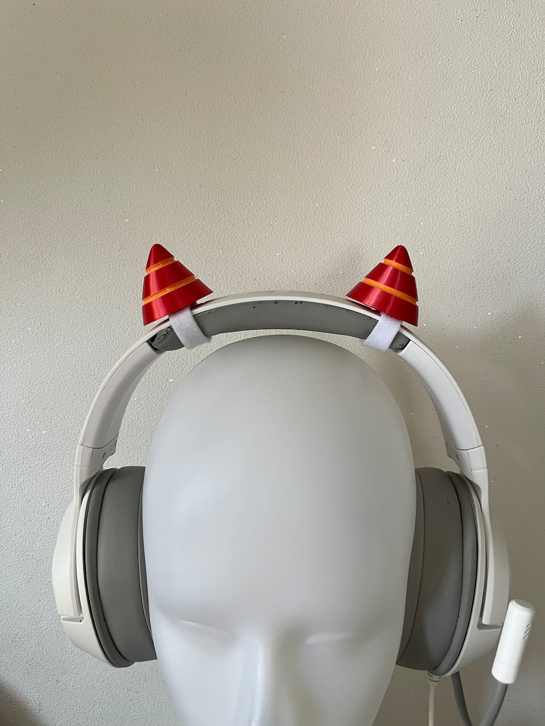 2 Colors Small Demon Horns for Headphones / Headset for Streaming Anime ...