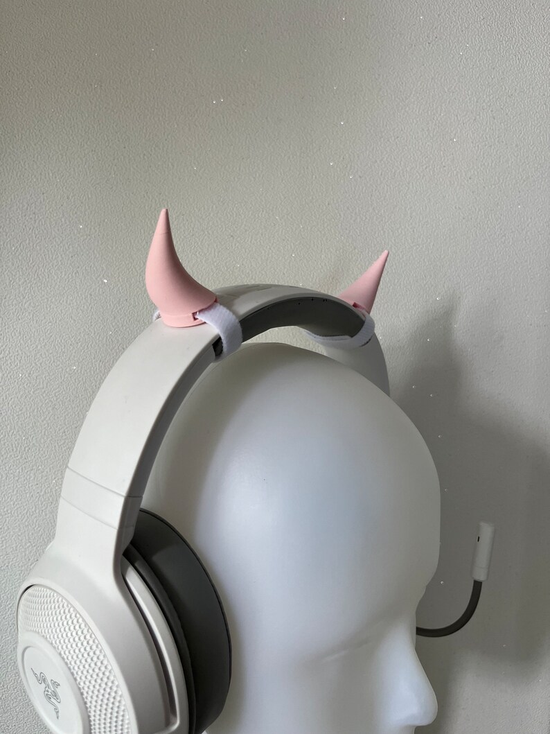 Mini Demon Horns Pastel Colors for Headphones / Headset for Streaming ...