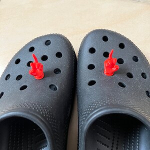 Middle Finger for Croc With Many Color Selection - Etsy