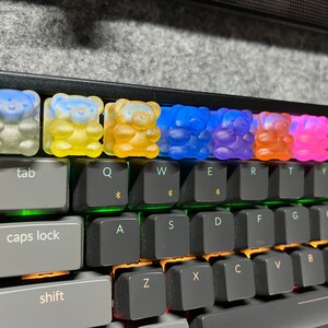 Transparant / Clear Color Gummy Bear Mechanical Keycaps 3D Printed - Etsy