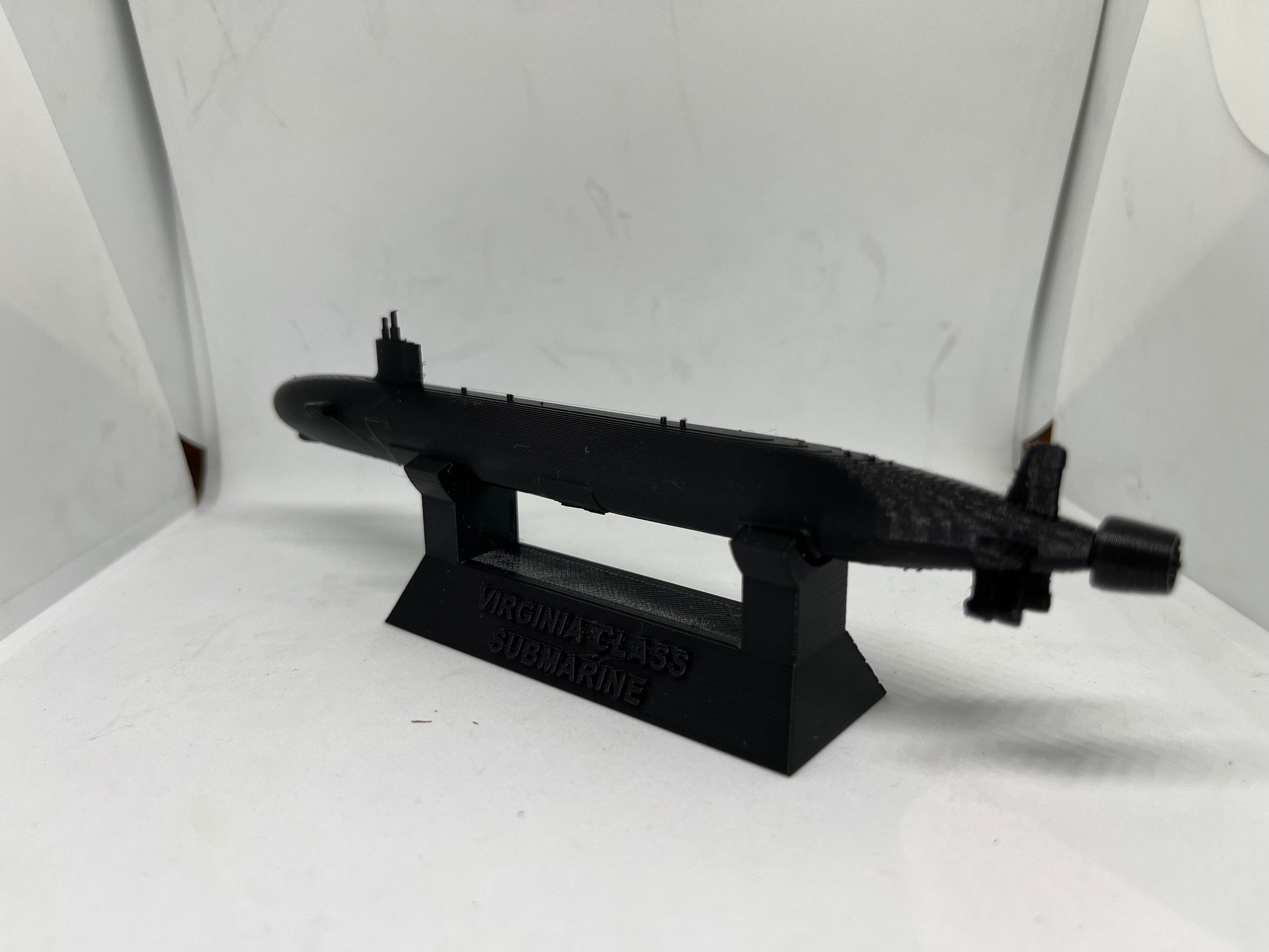 Virginia-class Submarine, Scale 750, United States Navy, 3D Printed ...