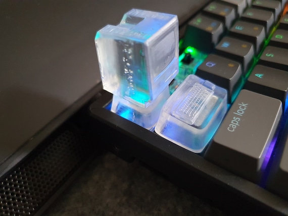Clear Monitor and Keyboard Mouse Mechanical Keycaps 3D Printed | Etsy