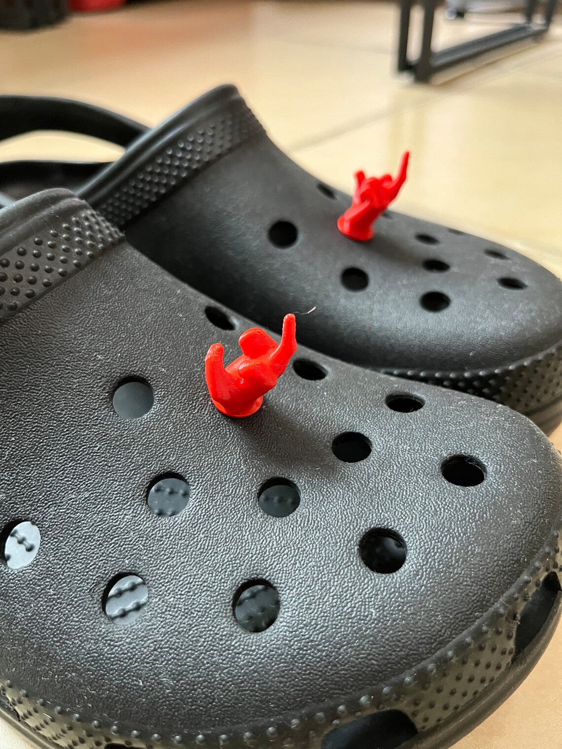 Middle Finger for Croc With Many Color Selection - Etsy